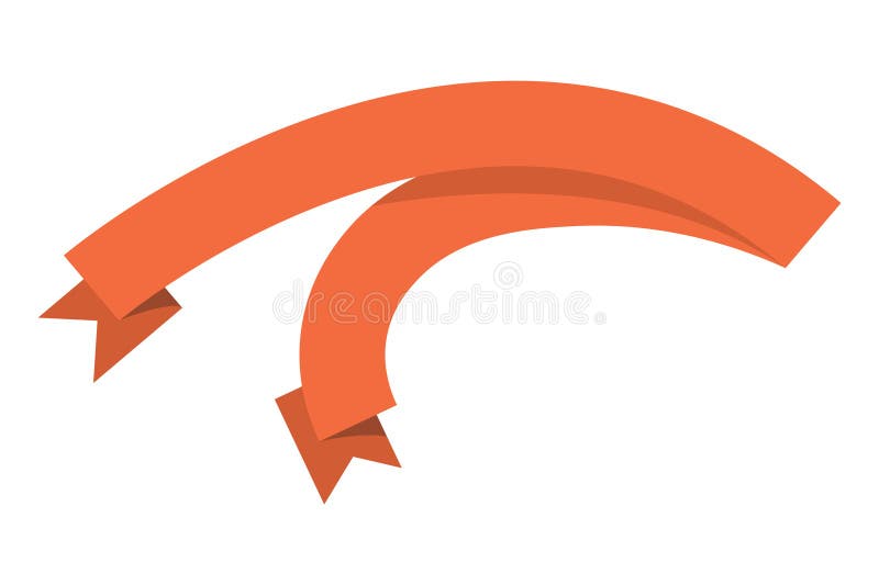 Ribbon Element. Starburst Label. Vintage. Modern Simple Ribbon Stock ...