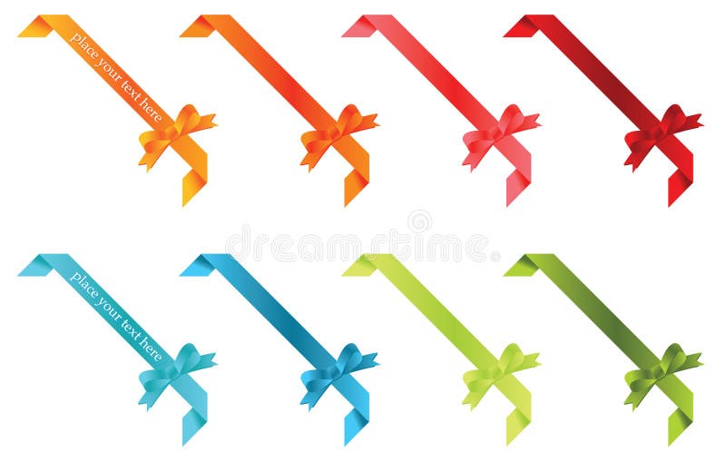 Ribbon elements stock vector. Illustration of modern - 12999799