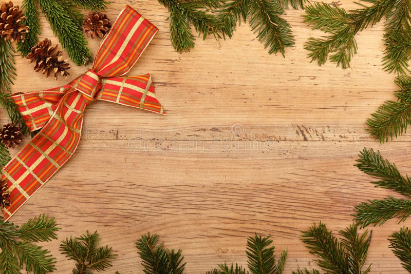 Ribbon Fir Twigs As Frame Stock Photos - Free & Royalty-Free Stock ...
