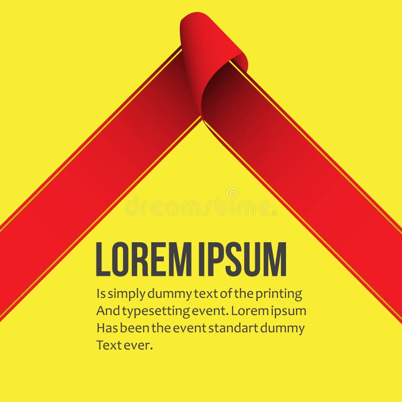 Ribbon Frame Vector Template Design Illustration Stock Vector ...