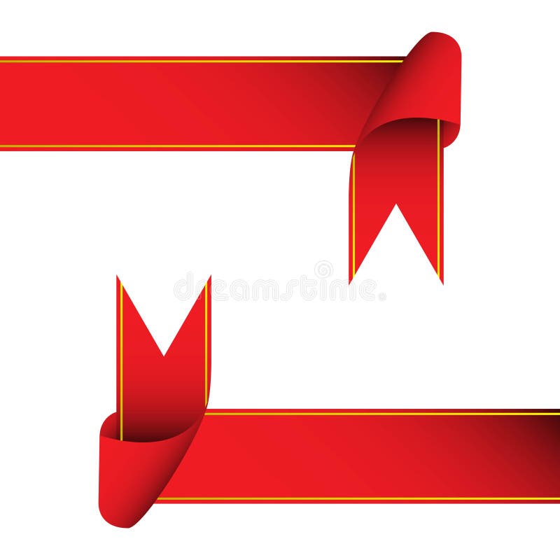 Ribbon Frame Vector Template Design Illustration Stock Vector ...