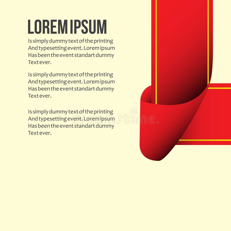 Ribbon Frame Vector Template Design Illustration Stock Vector ...