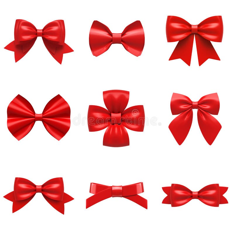 Gift Box Side View Red Ribbon Bow White Stock Illustrations – 111 Gift ...