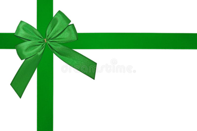 Ribbon green stock image. Image of kink, present, object - 26181565