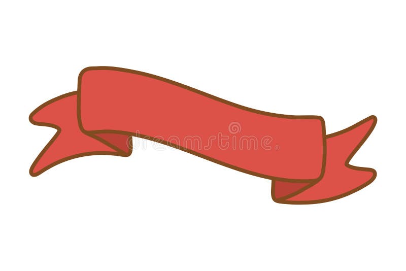 Ribbon icon cartoon stock vector. Illustration of shape - 144938662