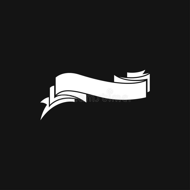Ribbon Icon Vector Sign Symbol for Design Stock Illustration ...