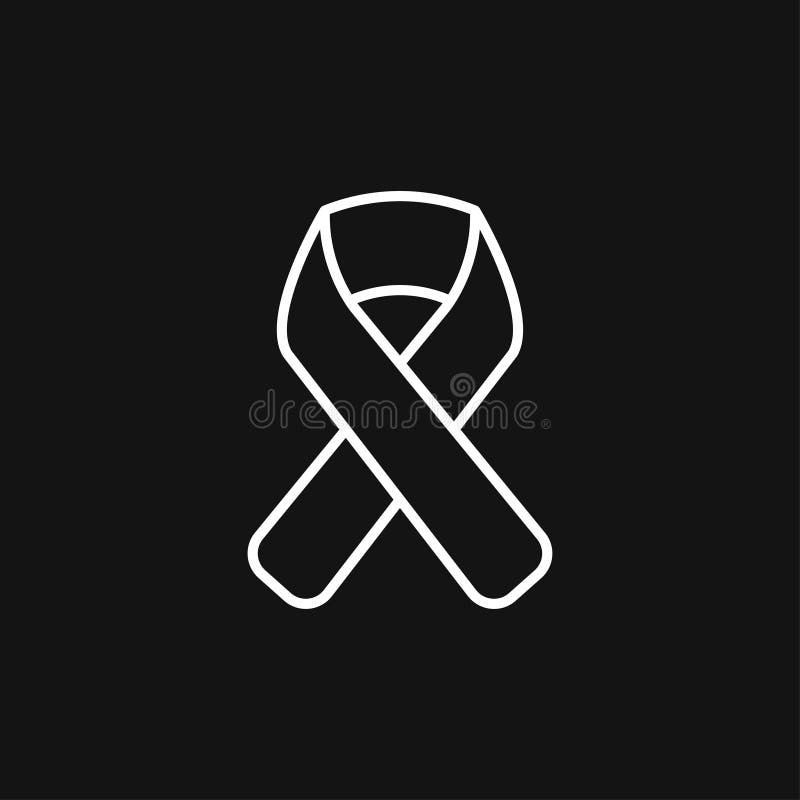Ribbon Icon Vector Sign Symbol for Design Stock Illustration ...
