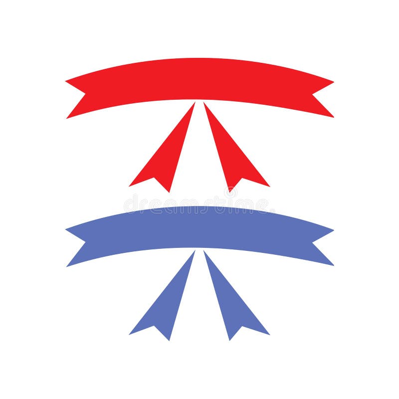 Ribbon logo vector design stock vector. Illustration of banner - 174809172