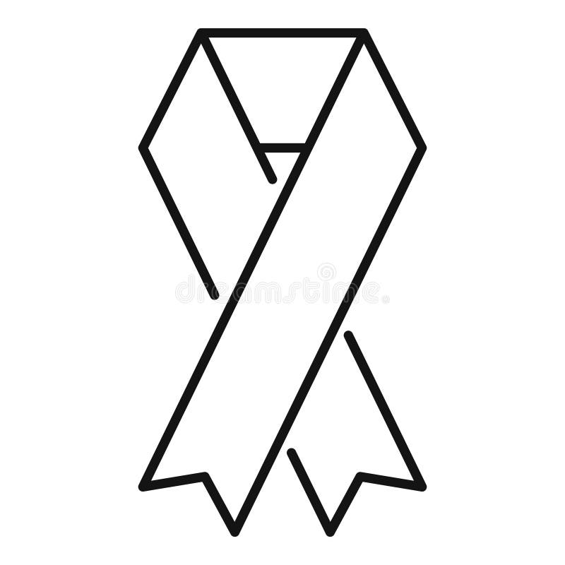 Ribbon Kid Support Icon Outline Vector. Parental Protect Stock Vector ...