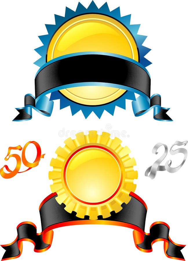 Ribbon Legacy stock vector. Illustration of 50th, ribbon - 70347834