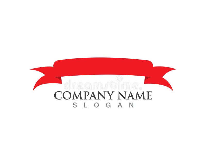Ribbon Logo Template Vector Stock Vector - Illustration of logo, cancer ...