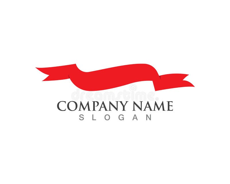 Ribbon Logo Template Vector Stock Vector - Illustration of circle ...