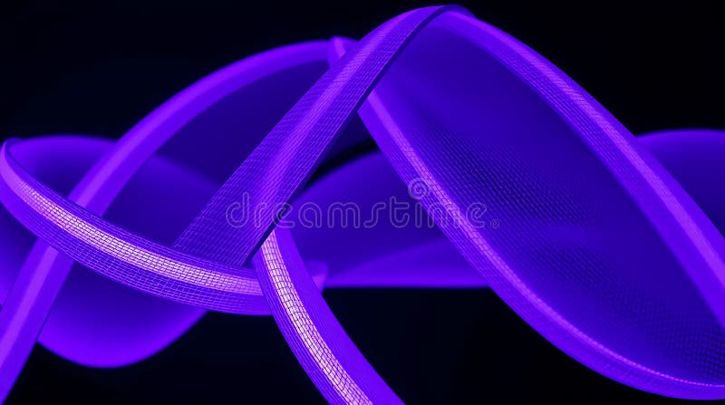Ultraviolet Ribbon in Macro with High Detail and Strong Structure. AI ...