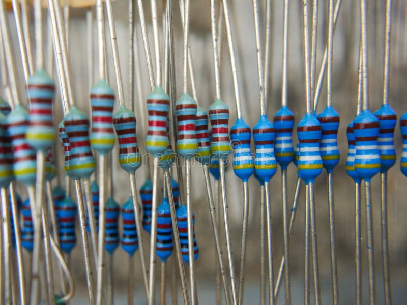 Ribbon of resistors stock photo. Image of equipment - 127035728