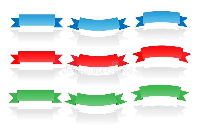 Ribbon Set stock vector. Illustration of tape, banner - 50356105