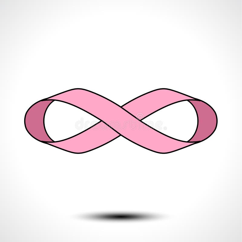 Ribbon in Shape Limitless, Infinity Symbol for Logo Design. Stock ...