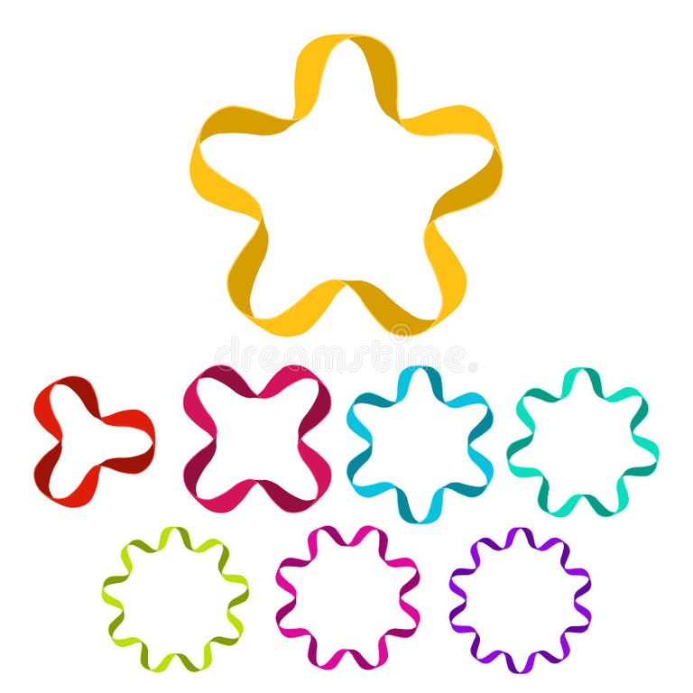 Ribbon shapes set stock vector. Illustration of concept - 25309994