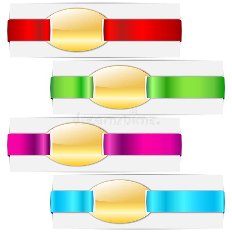 Ribbon Banner stock vector. Illustration of decoration - 24408586