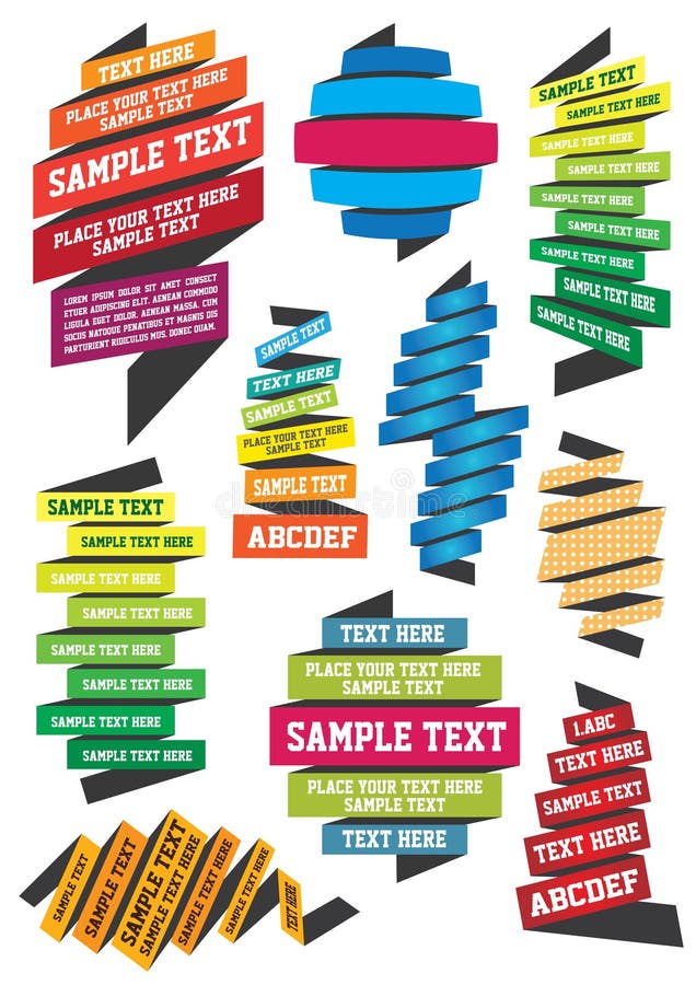 Ribbon template stock vector. Illustration of isolated - 16260921