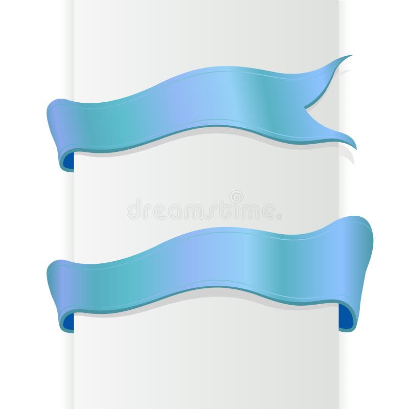 Ribbon with text. stock vector. Illustration of decoration - 10745745