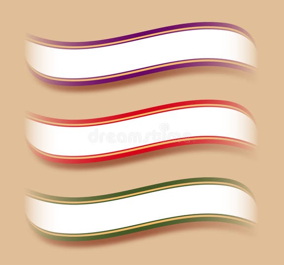 Ribbon text template stock vector. Illustration of banner - 18414577