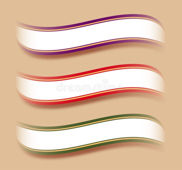 Ribbon text template stock vector. Illustration of banner - 18414577