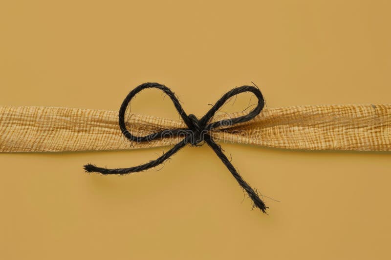 A Ribbon Tied Around a Piece of Cloth with a Simple and Clean Design ...