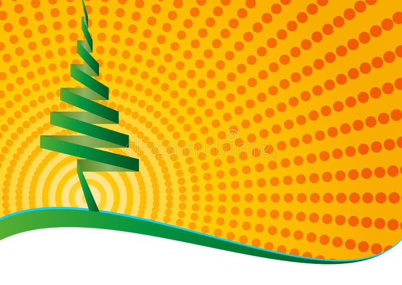 Ribbon tree stock vector. Illustration of mary, december - 27351177