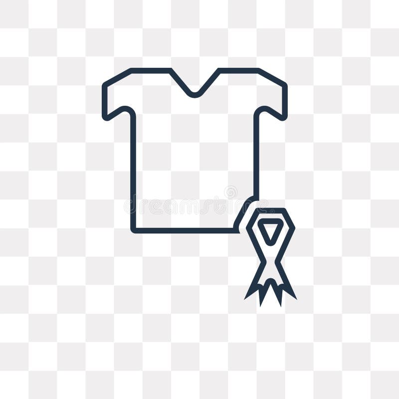 Ribbon Vector Icon Isolated on Transparent Background, Linear Ri Stock ...