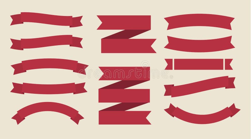 Ribbon vector set stock vector. Illustration of vector - 48728805