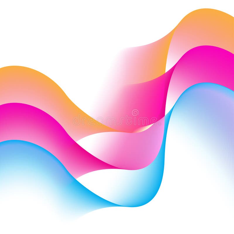 Ribbon Waves stock illustration. Illustration of waves - 54033335