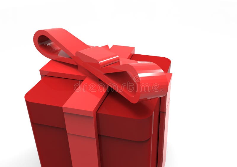 Ribbon Wrapped Gift Package Stock Illustration - Illustration of ...