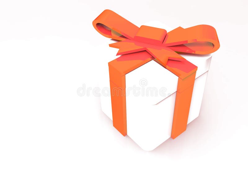 Ribbon Wrapped Gift Package Stock Illustration - Illustration of blank ...