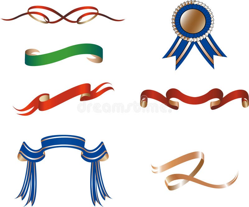 Ribbons stock vector. Illustration of curve, ancient - 27373236