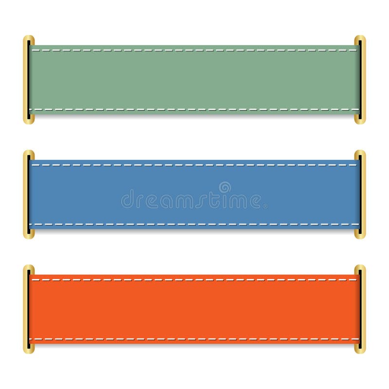 Horizontal ribbons stock vector. Illustration of green - 31990669