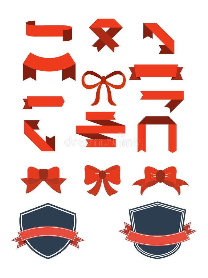 Ribbons for Business and Design. Design Elements Stock Illustration ...