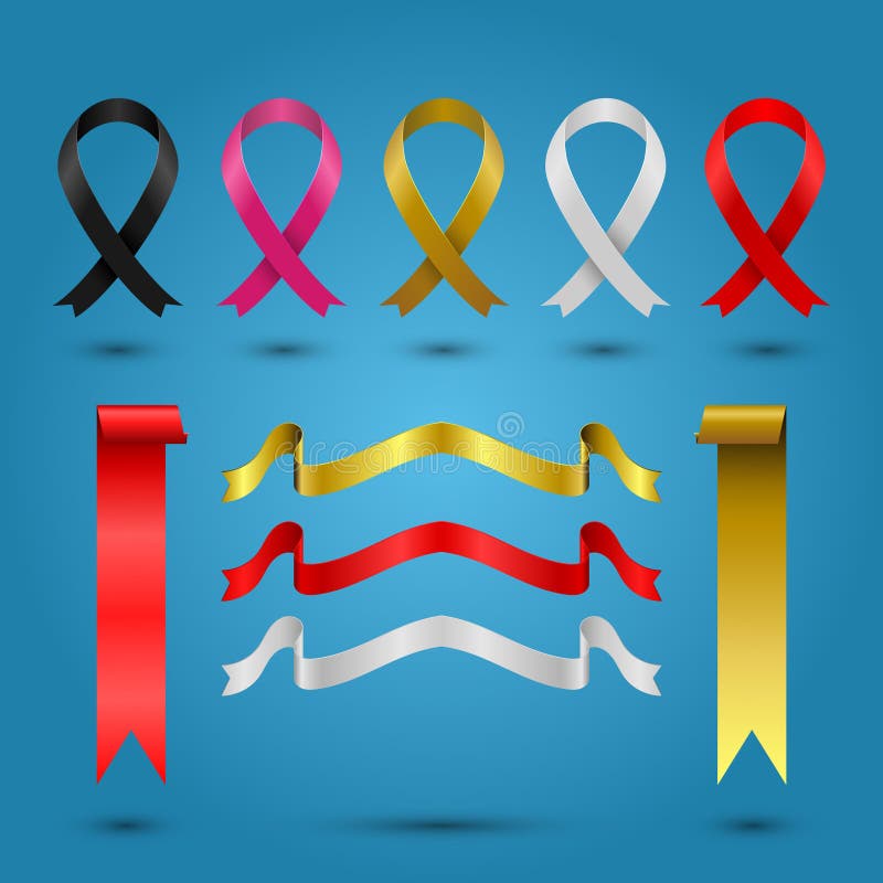 Ribbons Colors Background Illustration . Stock Vector - Illustration of ...