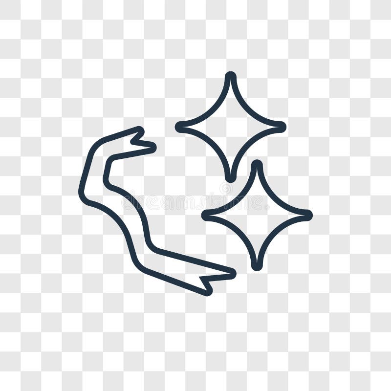 Ribbons Concept Vector Linear Icon Isolated on Transparent Background ...