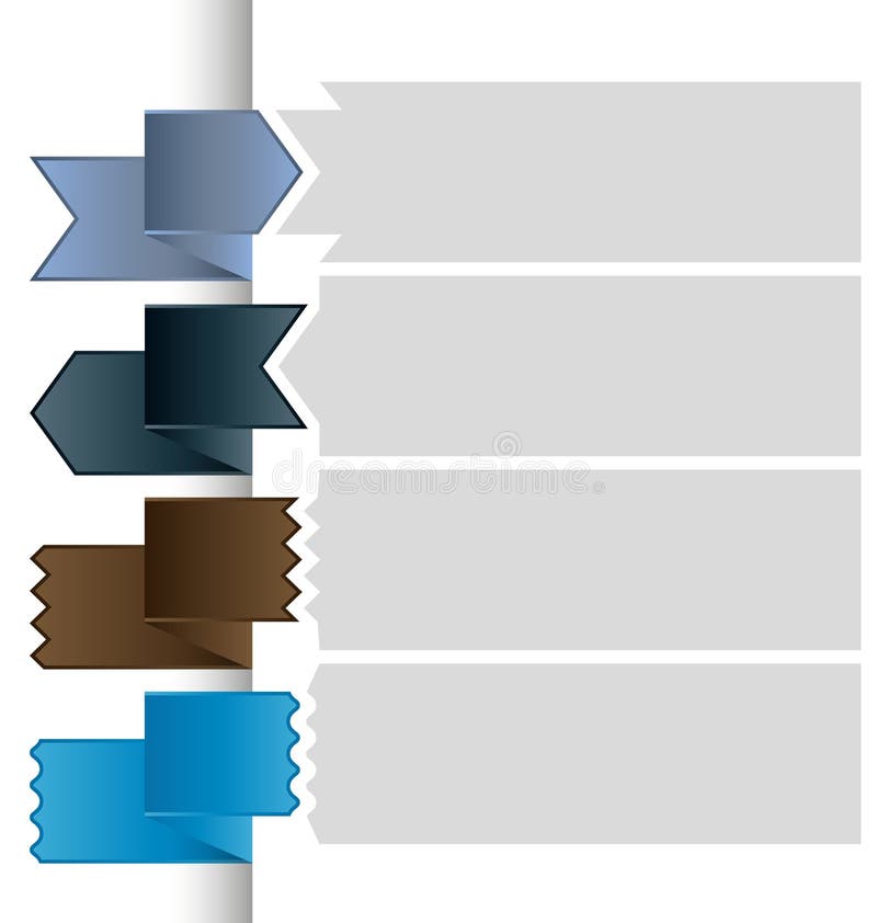 Ribbons stock vector. Illustration of creative, label - 34021679