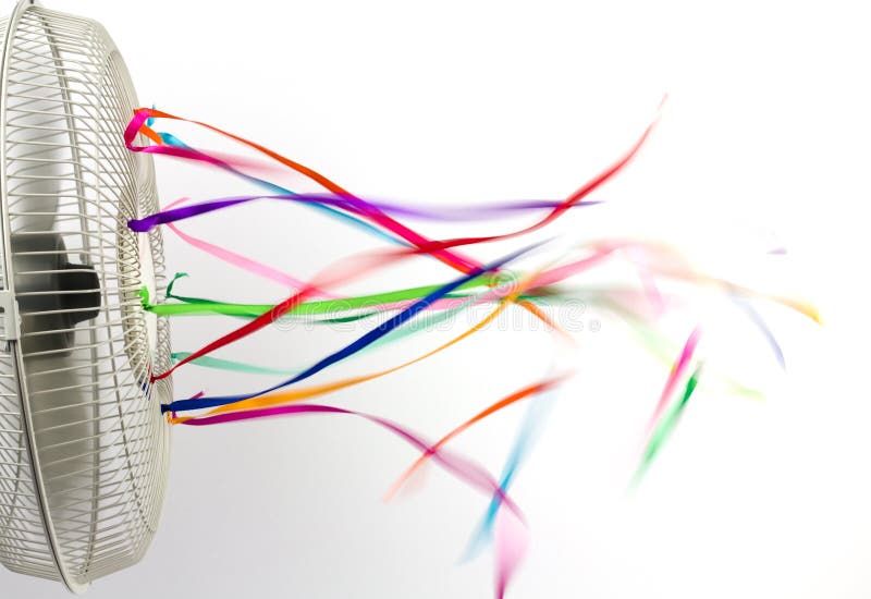 Ribbons on a Fan stock image. Image of electricity, ribbons - 26434129