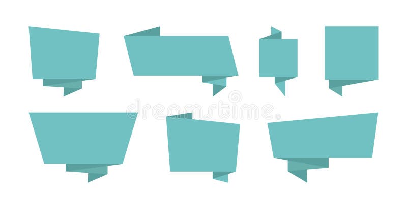 Ribbons in Form of Scroll, Blank Strip for Text Stock Vector ...