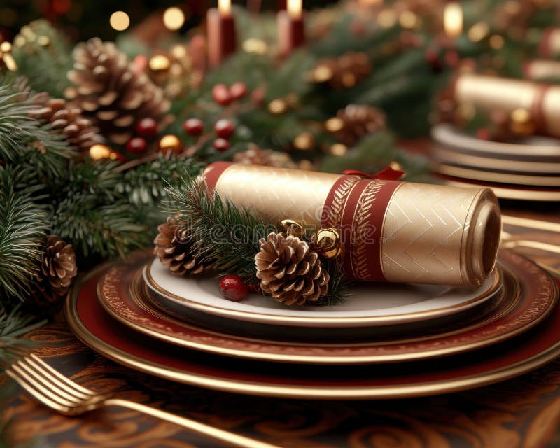 Ribbons on a Holiday Table Setting, Adding a Festive and Stylish Touch ...