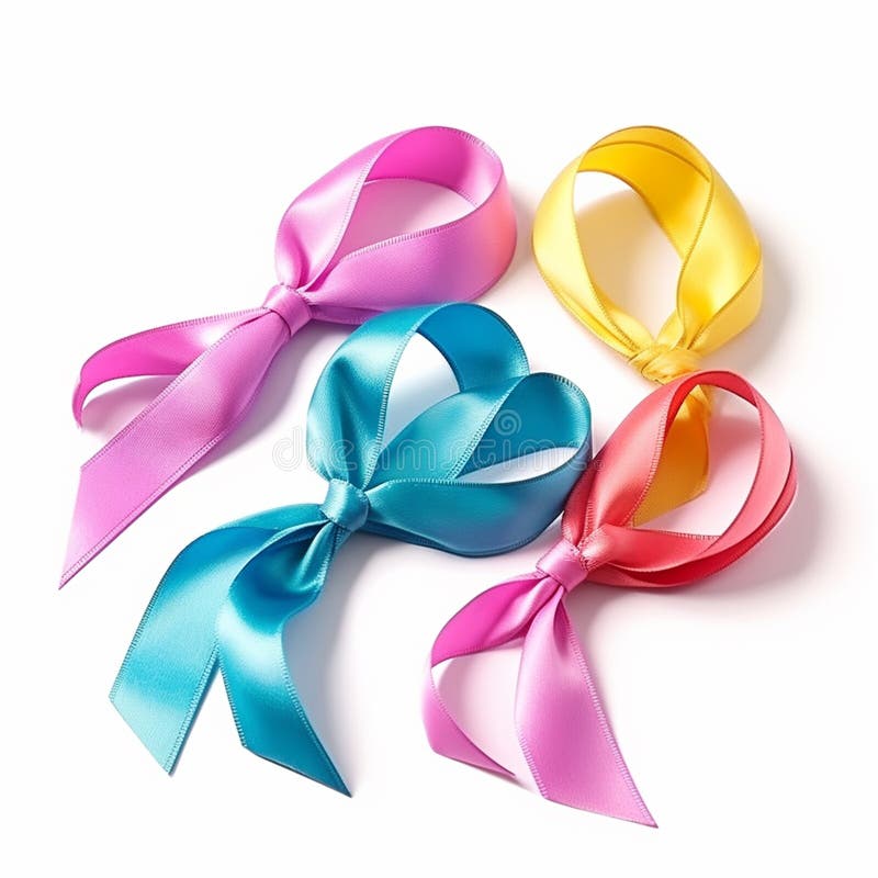 Ribbons of Hope for a Future Where Everyone is Cancer-free Stock ...