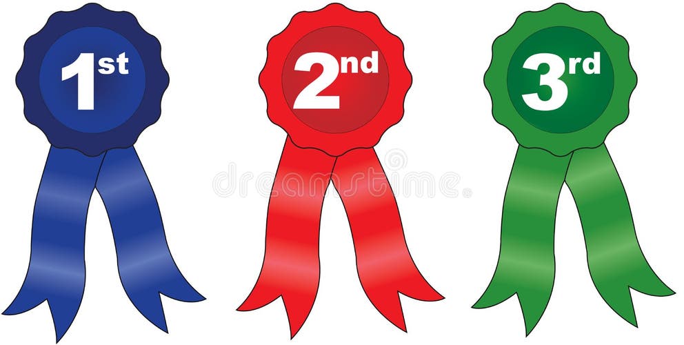 Award Ribbons 1st 2nd 3rd Place Stock Illustrations – 117 Award Ribbons ...