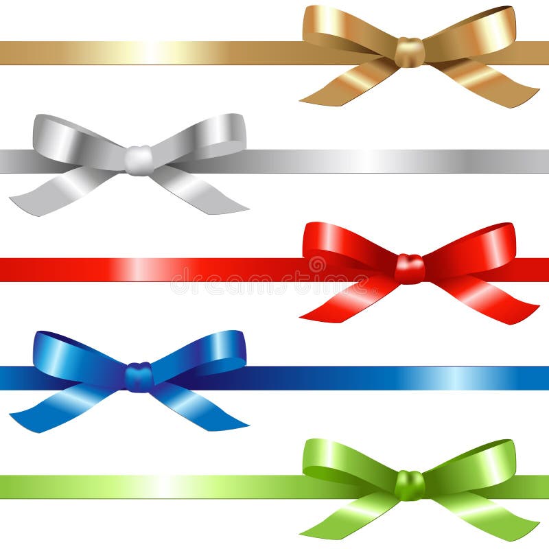 Ribbons Set stock vector. Illustration of shiny, blue - 22320033