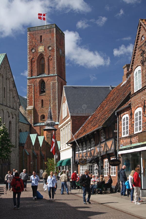 Ribe, Denmark editorial stock photo. Image of danish - 24967078