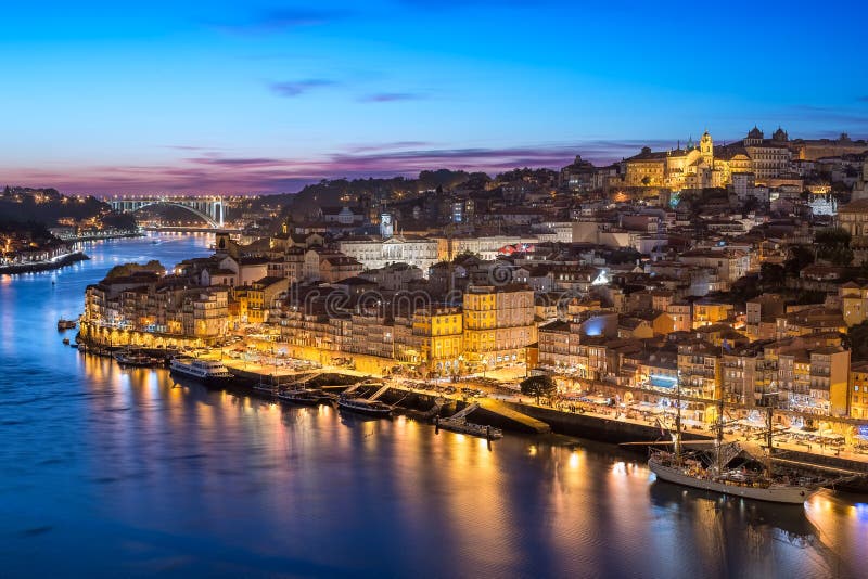 Ribeira in Porto, Portugal editorial stock image. Image of downtown ...