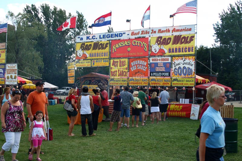 Ribfest - music editorial photography. Image of park, food - 6168562