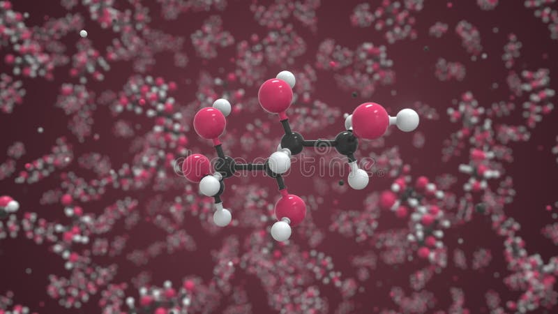 Ribose Molecule, Scientific Molecular Model, Looping 3d Animation Stock ...