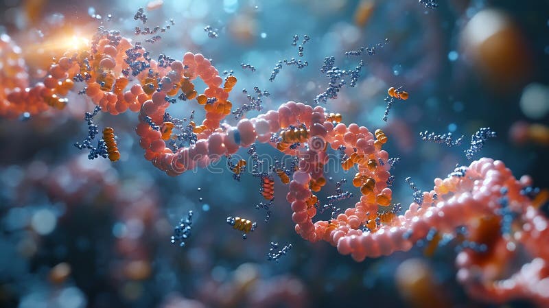 Ribosomes Translating Mrna into a Polypeptide Chain with Trna and Amino ...